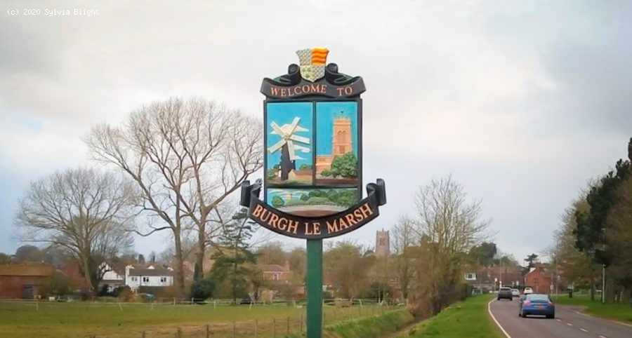 New Town Sign - Burgh Le Marsh, Lincolnshire